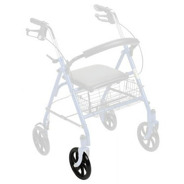 Drive Medical Walker Wheels with Two Sets of Rear Glides, for Use with ...