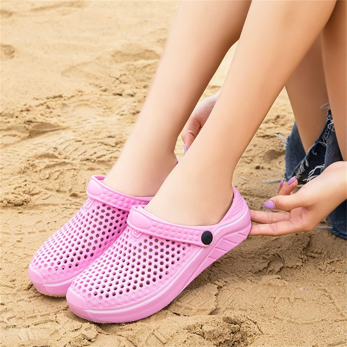 Click here for Generic Womens Garden Clogs Breathable Shoes Bathi... prices