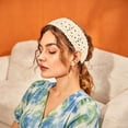 Boho Crochet Knit Headband for Women, 1PC Lace Up Hollow Out Hair Band ...