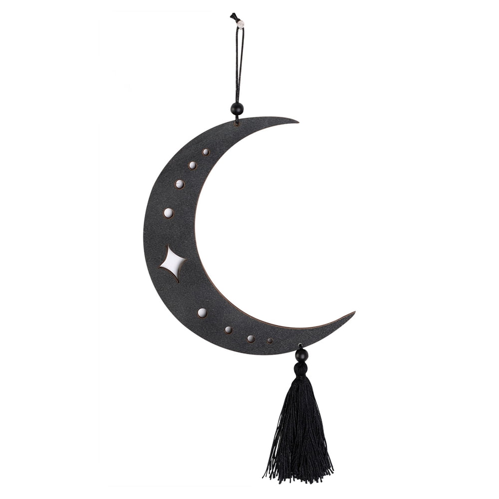 Rustic Boho Wall Decor-Moon Phases Minimalist Room Wooden Phase Hanging ...