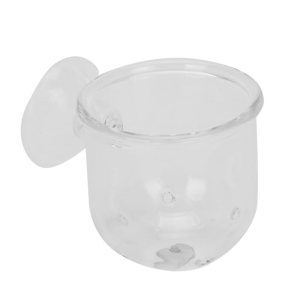 Fish Feed Glass Cup, Acrylic Hole Design Fish Feeding Cup, Small Fish ...