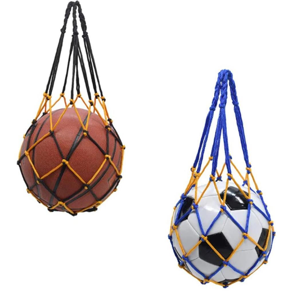 2PCS Basketball Carrying Net Bag Mesh Balls Bag Practical Portable Hand ...
