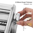 Homemade Pasta Maker Machine, Manual Hand Press with 6 Adjustable ...