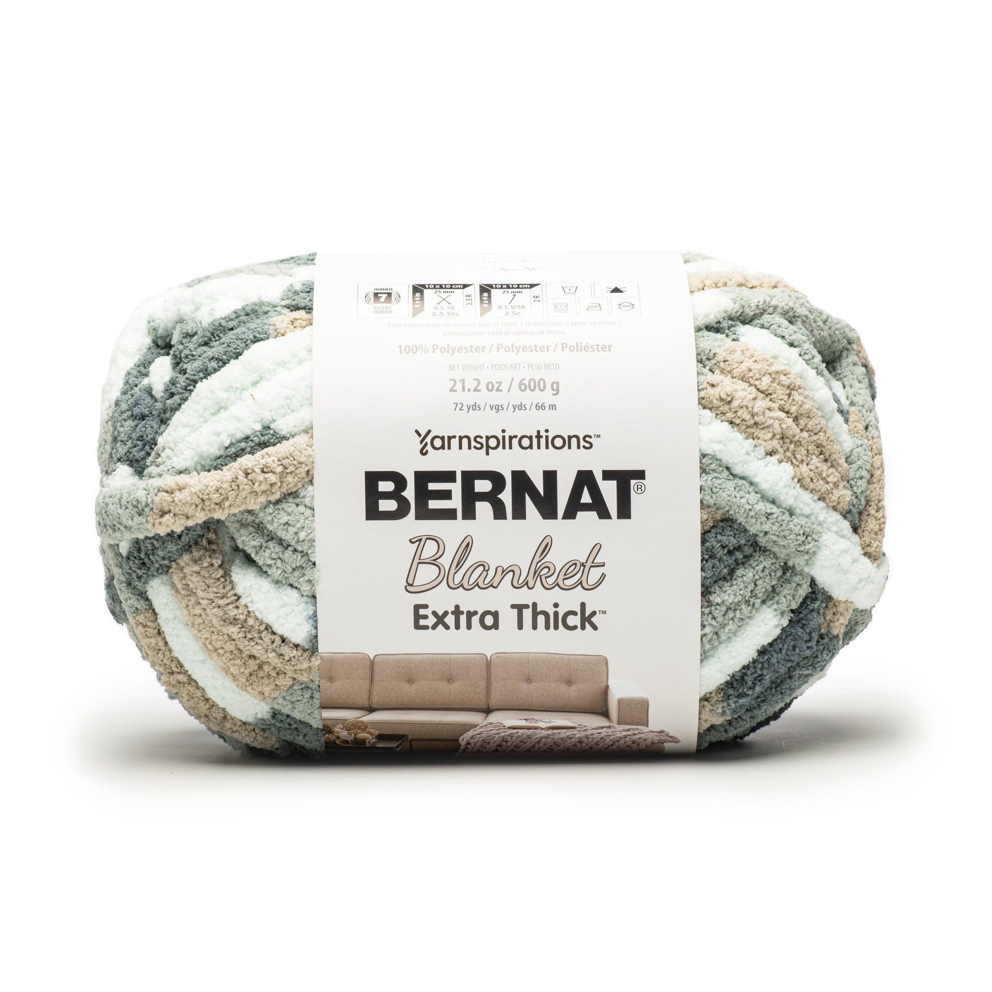 Click here for Bernat Blanket Extra Thick #7 Jumbo Polyester Yarn... prices