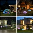 Outdoor Solar Flower Lights, Waterproof Yard Decor, 7 Color Changing ...