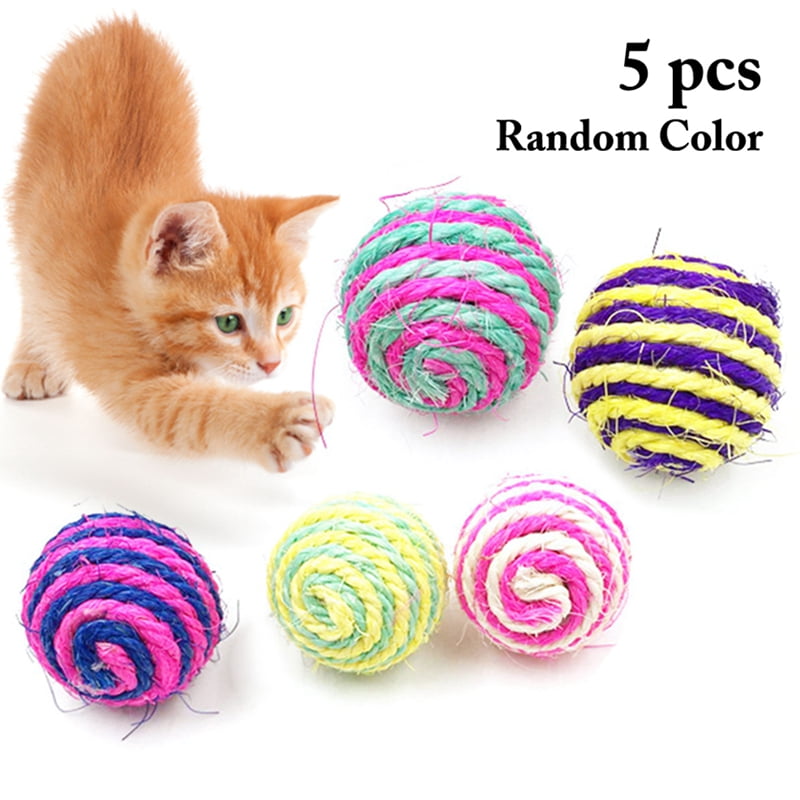 Click here for Nobrand 5pcs 1.57in Sisal Ball Cat Toys Anti-Bite... prices