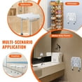 KFFKFF Collapsible PE Shower Bench, 15.7'' x 14.8'', Supports 500 lbs ...