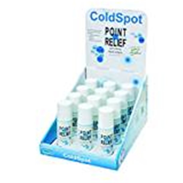 Point Relief ColdSpot roll-on, 3 ounce, 12 pc dispenser w/display box ...