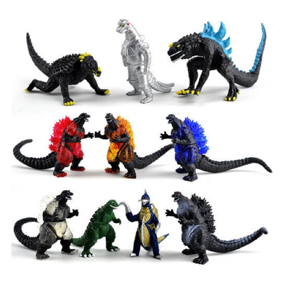Godzilla King of the Monster Movie 10 Pcs Dragon Action Figure Set ...