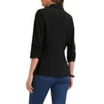 INSPIRE CHIC Work Office Jacket for Women's 3/4 Sleeve One Button Lapel ...