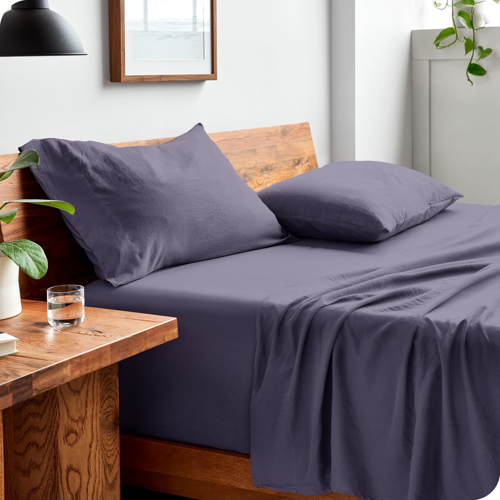 Click here for Bare Home Washed Sheet Set - Premium 1800 Collecti... prices