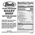 Best's Oven Roasted Bottom Round Flat Roast Beef, Deli Sliced (Plastic ...