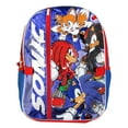 Sonic The Hedgehog Backpack 16" Fast Molded Lunch Box Cinch Bag 5PC Set ...