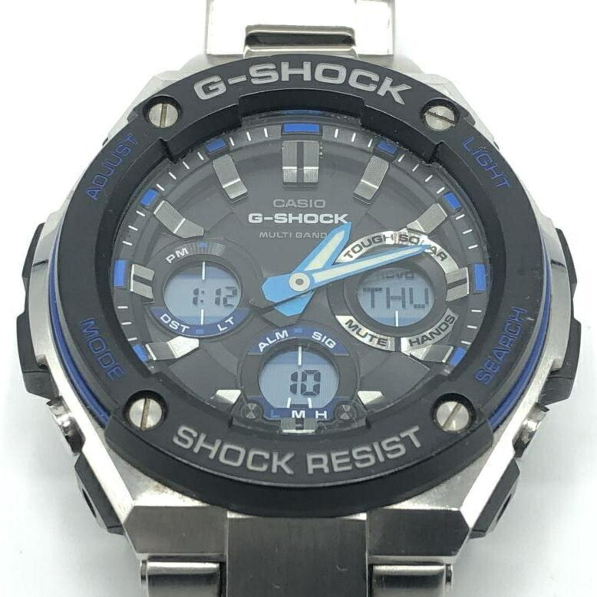 Pre-Owned CASIO G-SHOCK Watch GST-W100D Silver Casio G-Shock (Good ...