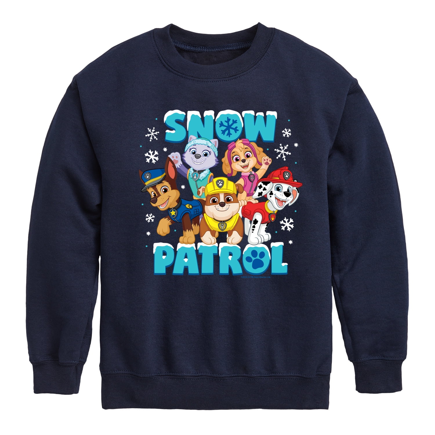 Paw Patrol - Snow Patrol - Toddler And Youth Crewneck Fleece Sweatshirt ...