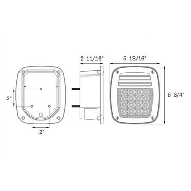 Optronics STL9RBP Red LED Driver Side Combination Tail Light - Walmart.com