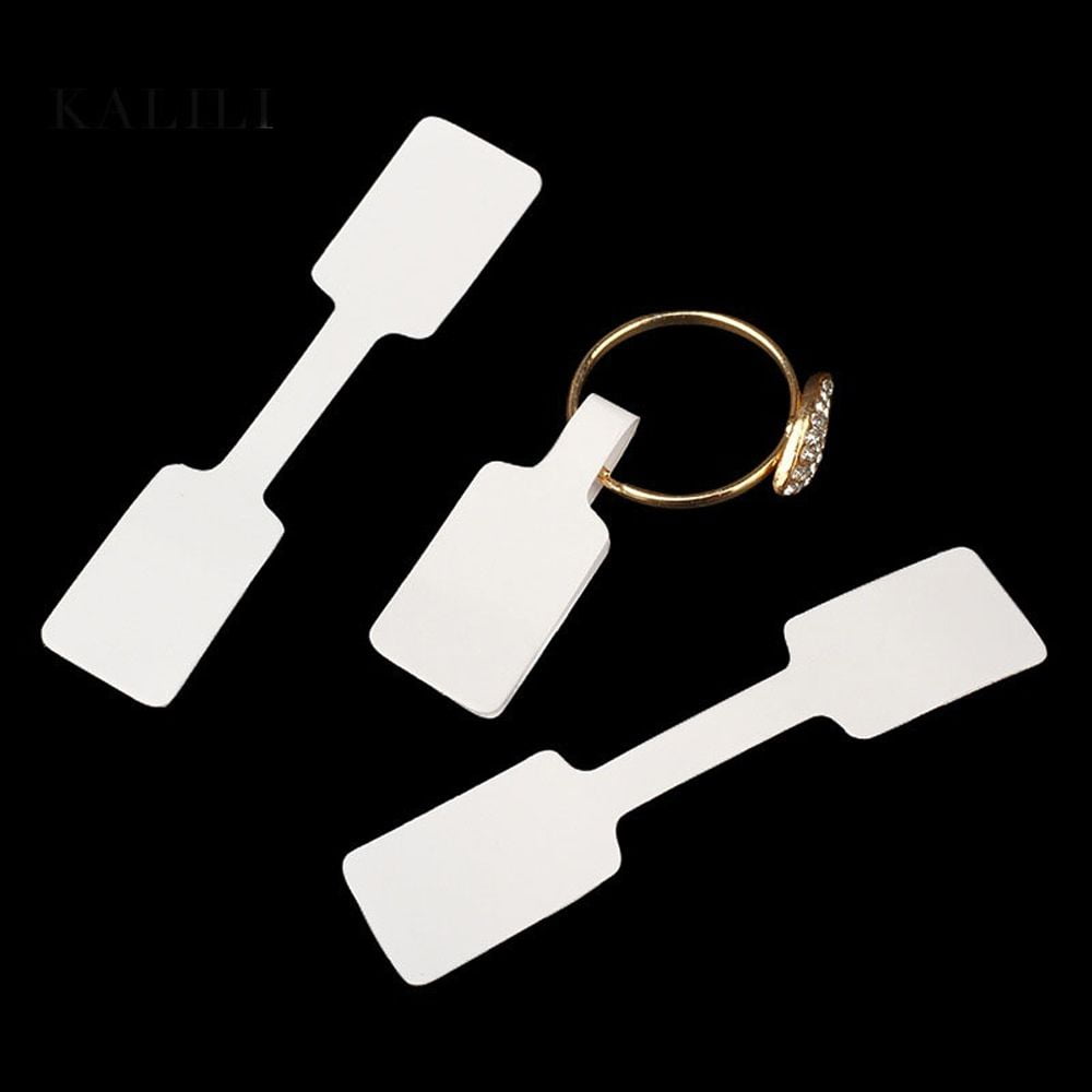 Blank Necklace Stickers Bracelet Hang Size Paper Price Labels Display ...