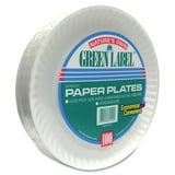 AJM Green Label Paper Plates, 9", White, Box Of 1,200 Plates - Walmart.com