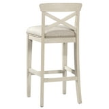 Hillsdale Furniture Bayview Padded Seat Wood Bar Height Stool, Set of 2 ...