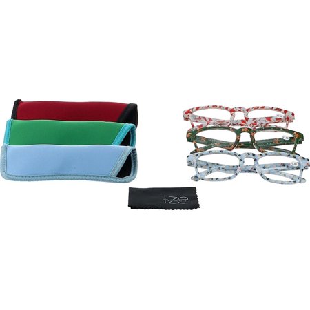 IZE Eyewear 3 Pack Reading Glasses Holiday Print 2.00 NEW 051053 | Walmart Canada