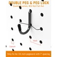 INCLY 176PCS Extra Thick Black Pegboard Hooks Set, 1/4" Heavy Duty ...