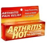 Arthritis Hot Topical Heat Relieving Pain Relief Creme, 3 oz (Pack of 2 ...