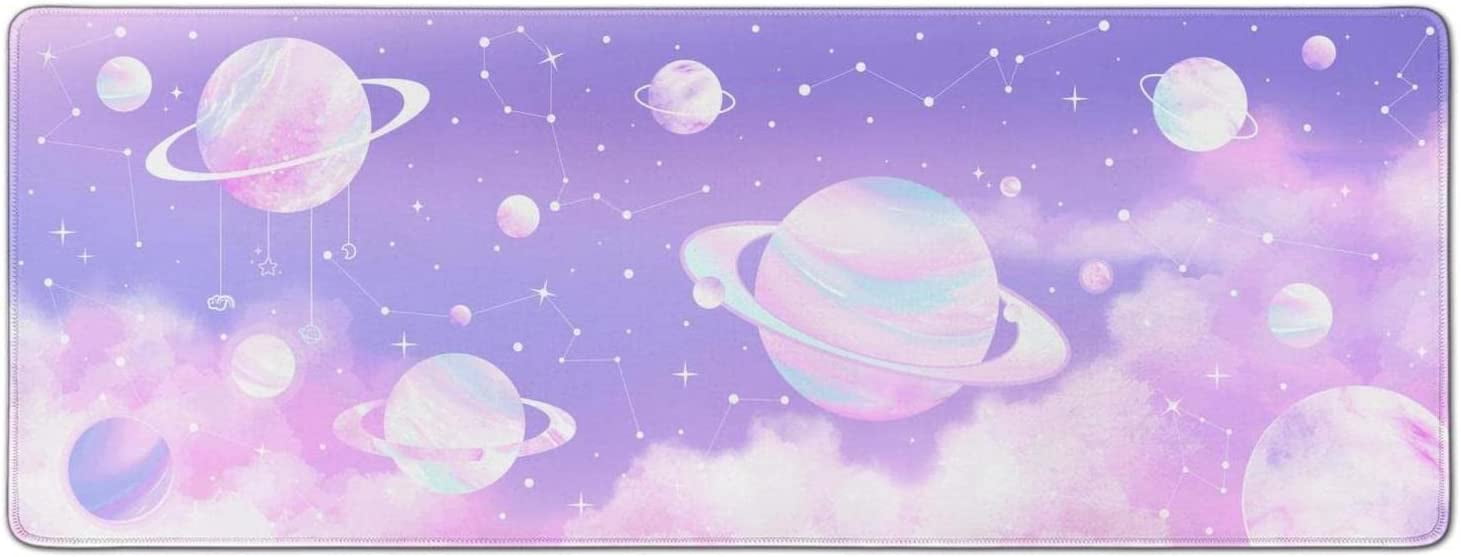 Aesthetic Pastel Gaming Mouse Pad for Desk XL Extended, Star ...