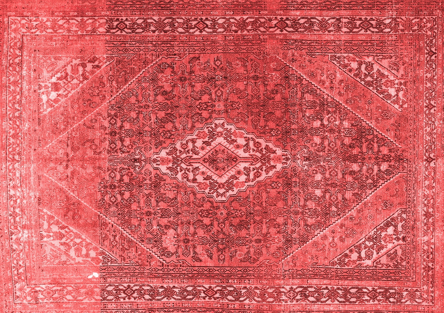 Ahgly Company Indoor Rectangle Medallion Red Traditional Area Rugs, 2 ...