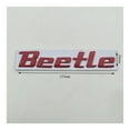 2pcs 3d Metal Chrome Red Black Logo Beetle Emblem Letters Nameplate Car ...