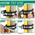 30pcs 3/8 Inch Stainless Steel Cable Clamps,Rubber Coated Cushioned ...