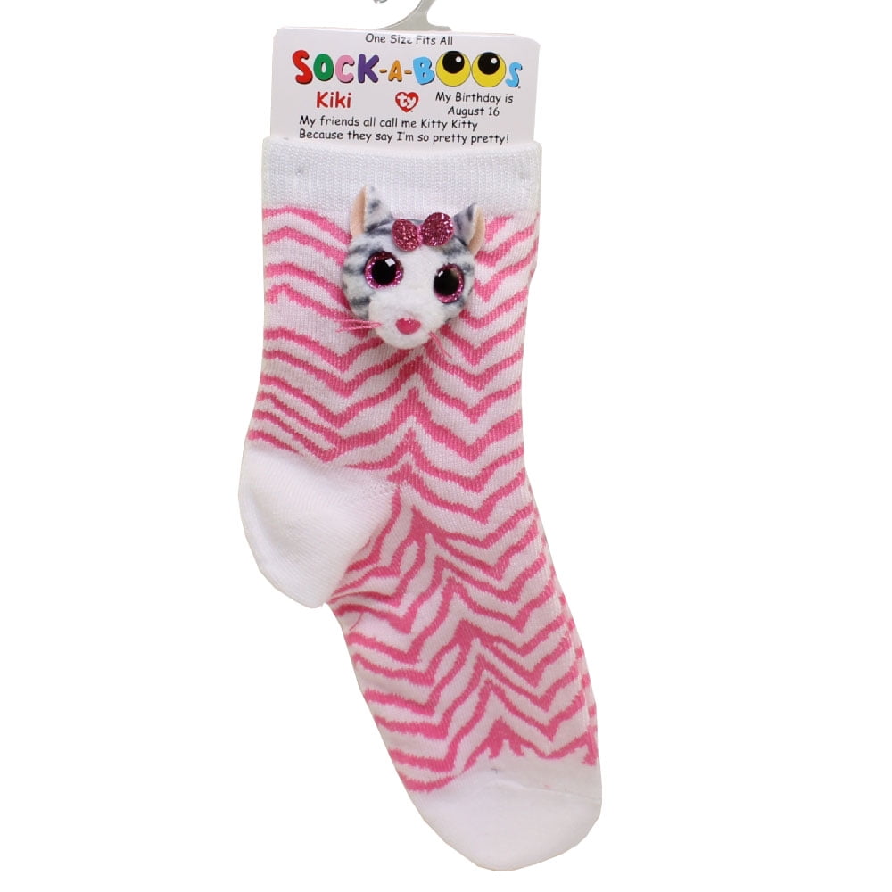 TY Fashion - Sock-A-Boos - KIKI the Cat (1 size fits all Socks ...