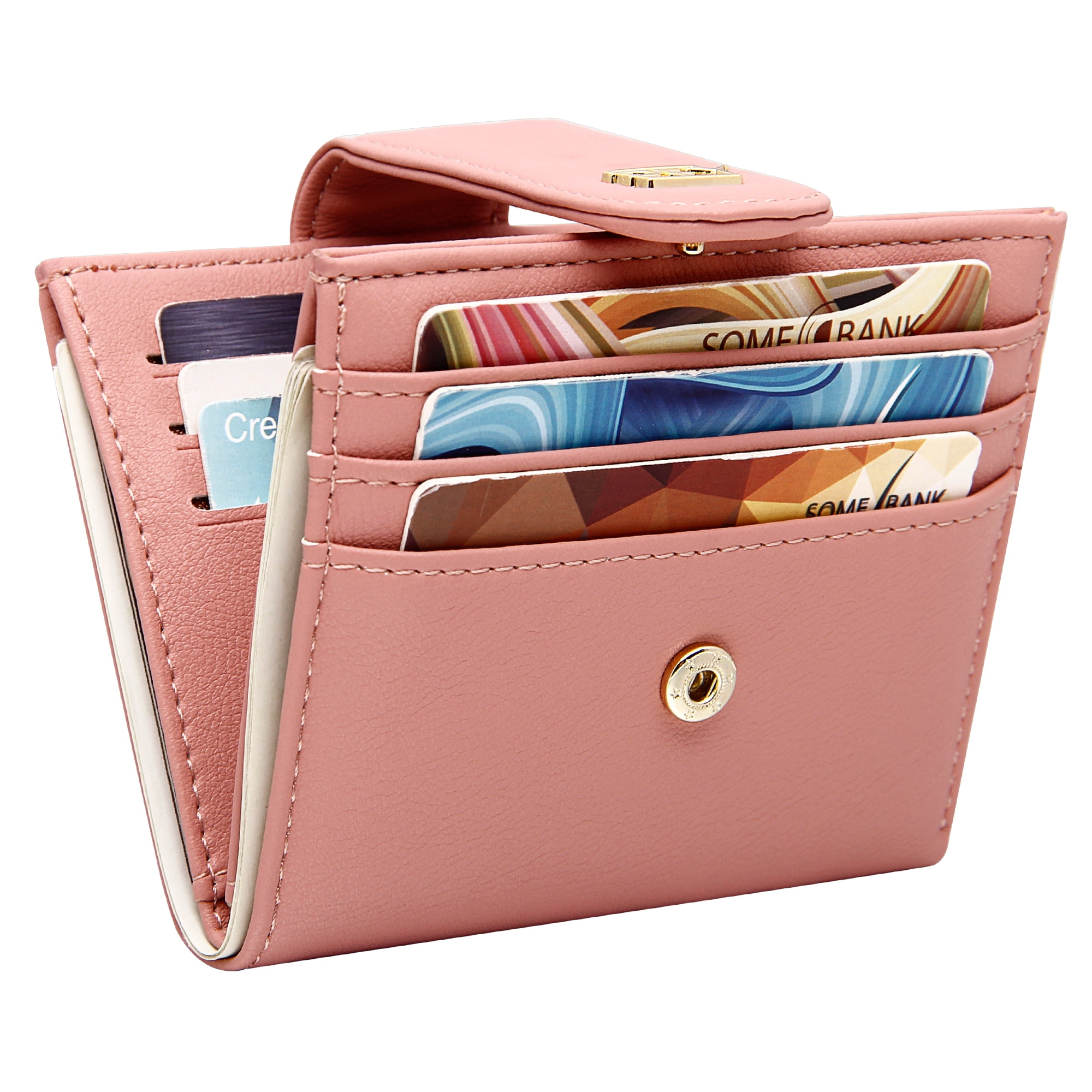 Badiya Women Small Wallets And Women Slim Bifold Credit Card Holder ...