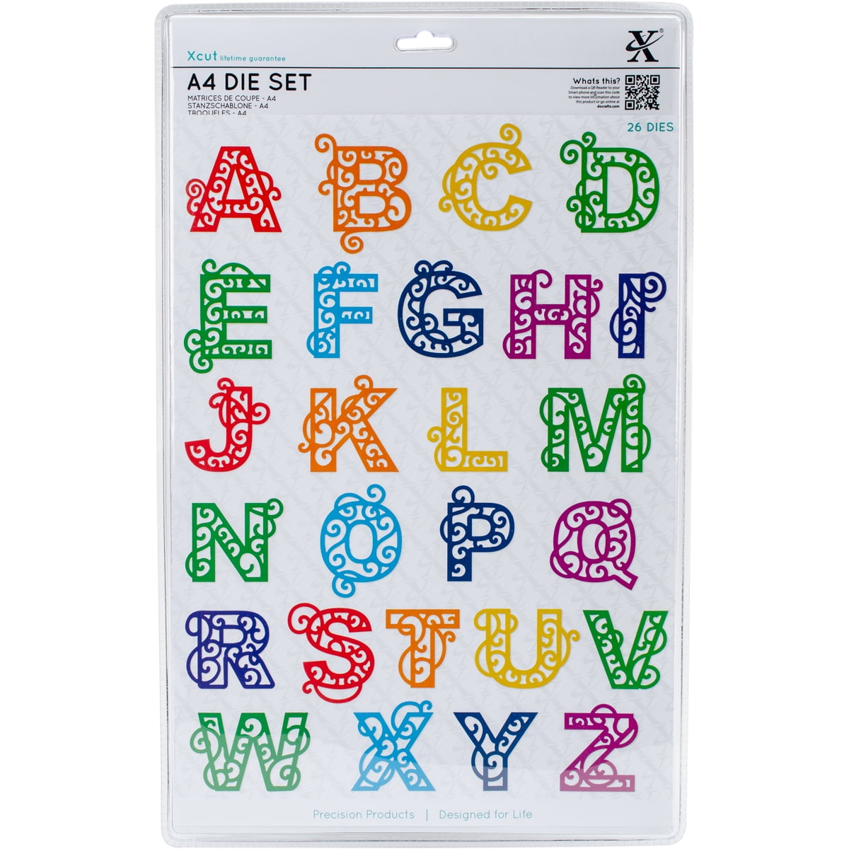 Xcut A4 Dies 26/Pkg-Filigree Alphabet - Walmart.com