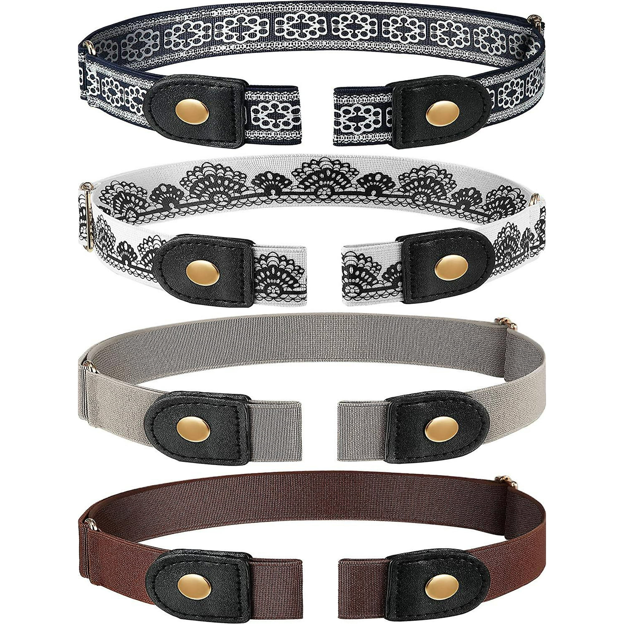 Click here for Unbranded 4 Pieces No Buckle Stretch Belt Buckless... prices