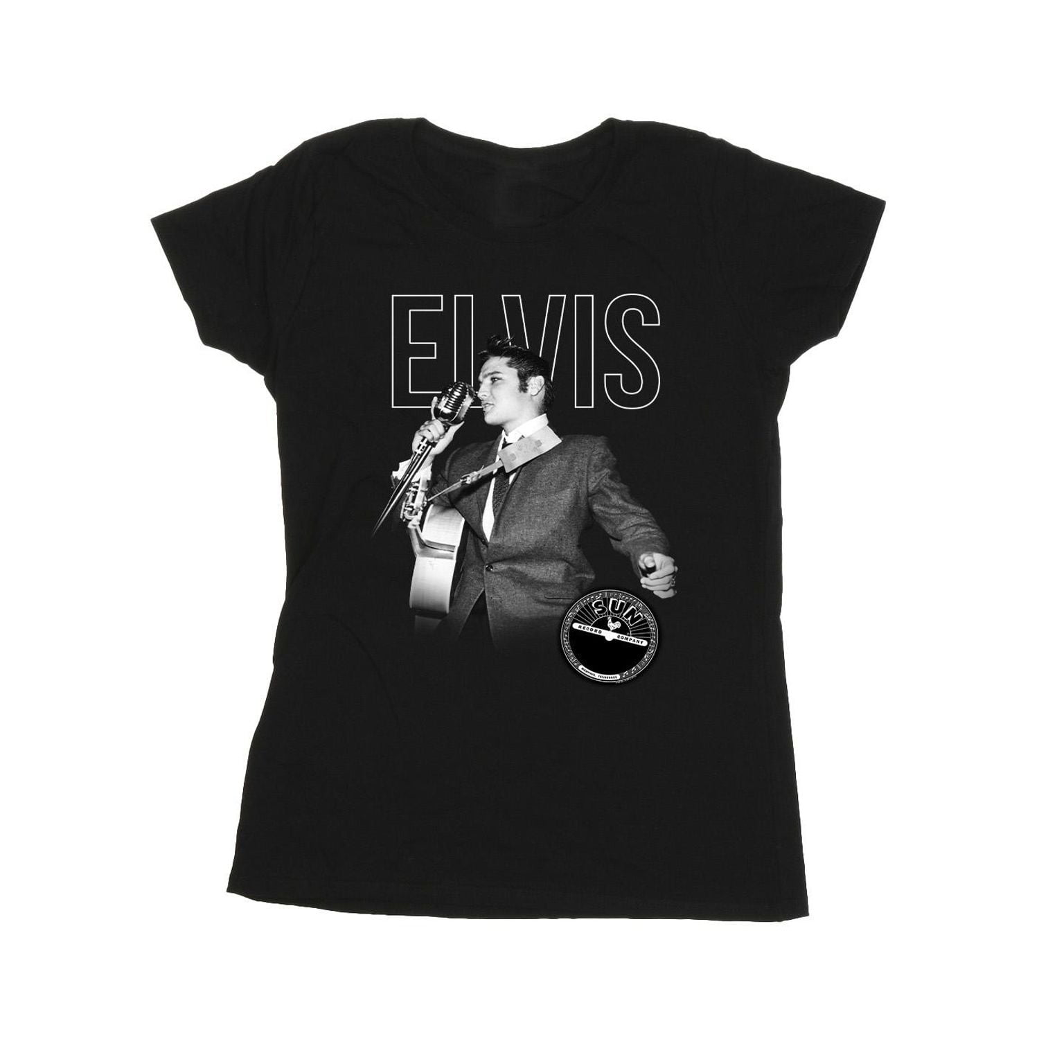 Click here for Elvis Presley Elvis Womens Logo Portrait Cotton T-... prices