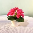 Artificial Plastic Violet Flower Bonsai Fake Potted Plants for Home ...