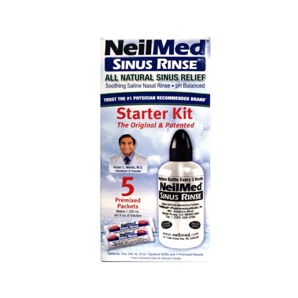 NeilMed Sinus Rinse Starter Kit (5 packets) - Walmart.com