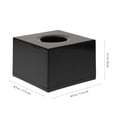 Baluue kitchen tissue box Black Square Napkin Case for Bathroom 1Pcs ...