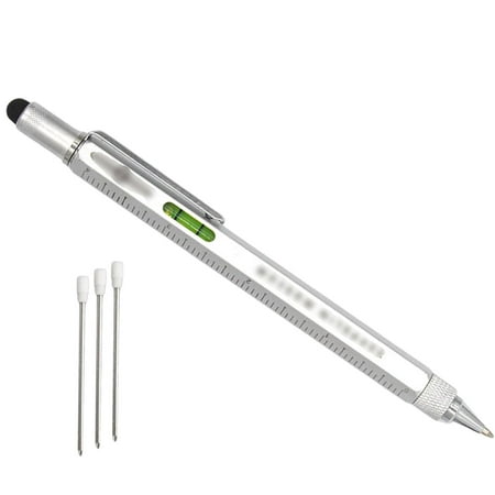 All in One Multifunctional Pen Ruler Screwdriver Levelgauge Ballpoint ...