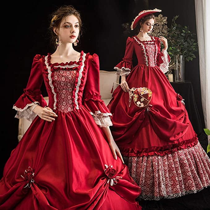 Red Victorian Ball Gowns