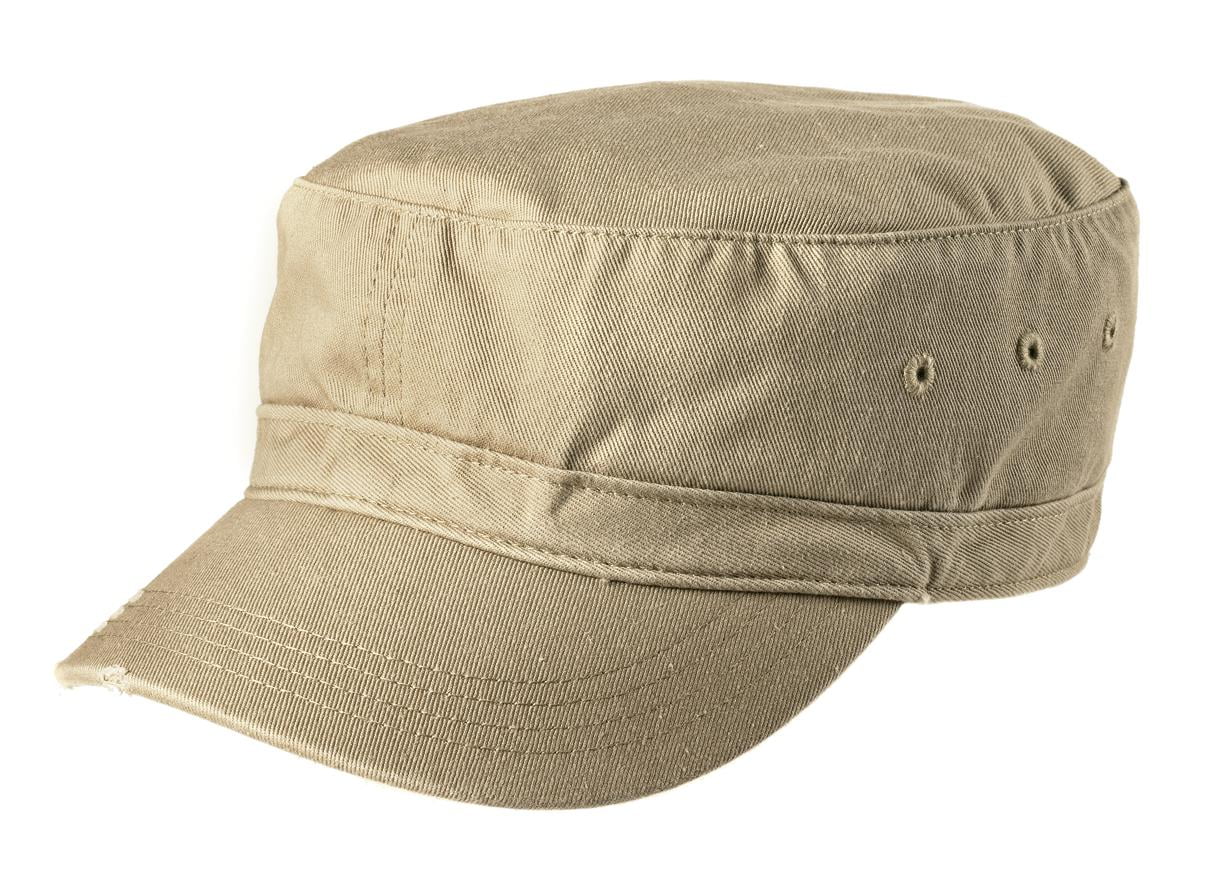 District Distressed Military Hat-One Size (Khaki) - Walmart.com