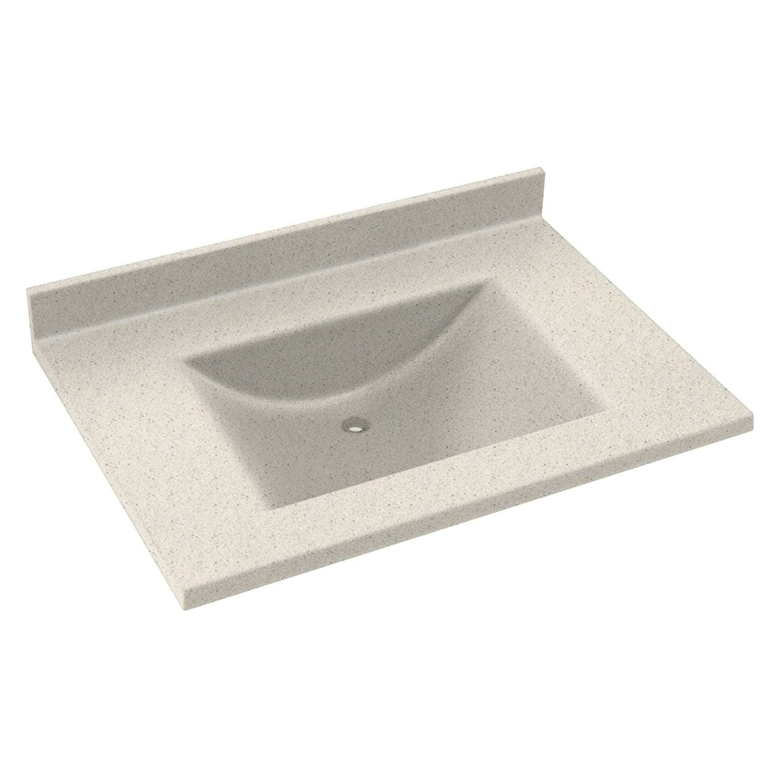 Swanstone 37W x 22D in. Contour Solid Surface Vanity Top - Walmart.com