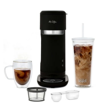 Mr. Coffee Tea Cafe 2-in-1 Iced Tea Maker with Glass Pitcher, 2.5 Qt ...