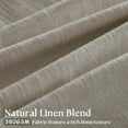 Flax Linen Curtains Pinch Pleated 84 Inch Length 2 Panels for Living ...