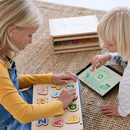 Marbotic - Deluxe Learning Kit for iPad - Ages 3-5 - Interactive Wooden ...