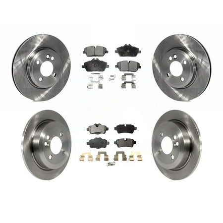 Front Rear Disc Brake Rotors And Semi-Metallic Pads Kit For Mini Cooper ...