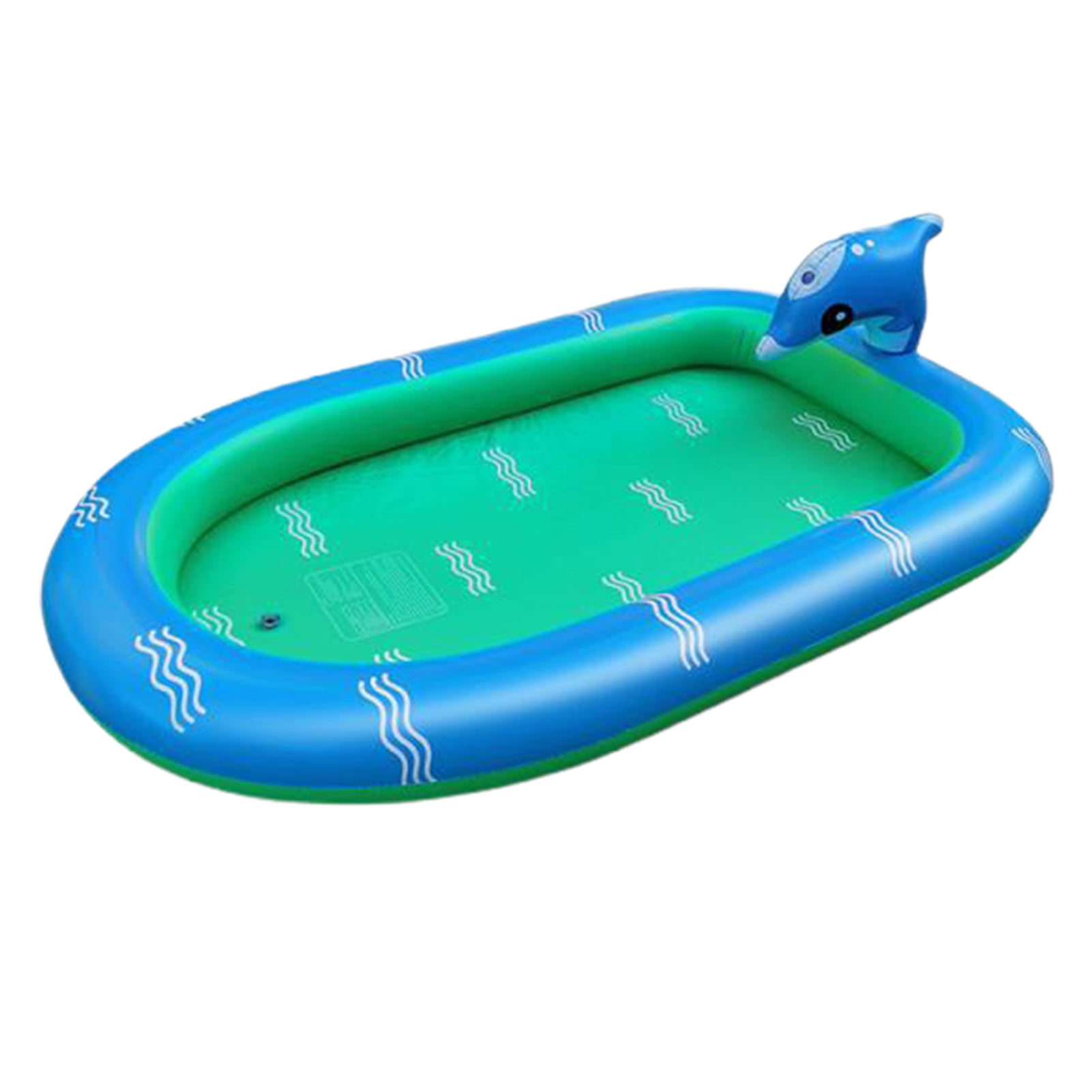 GROFRY Inflatable Fountain Dolphin Pattern Double Design PVC Outdoor ...