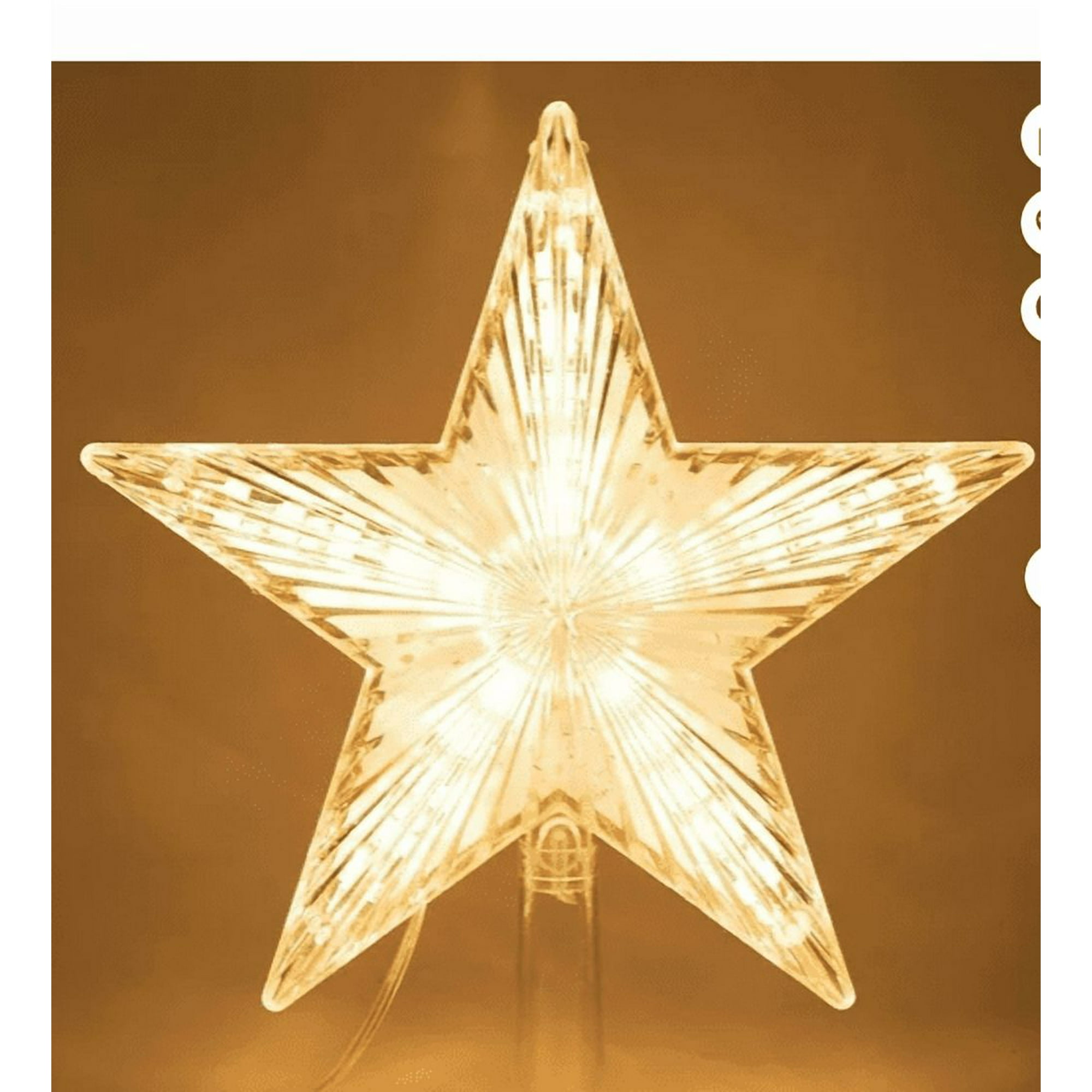 Click here for Oueplloz Christmas Tree Topper Lighted Star  Clear... prices