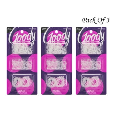 Goody Ouchless Clear Mini Poly Band Hair Ties No Metal Gentle Elastics ...