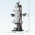 MOC Aerospaces Building Blocks Model Manned Rocket Craft Launch Center ...